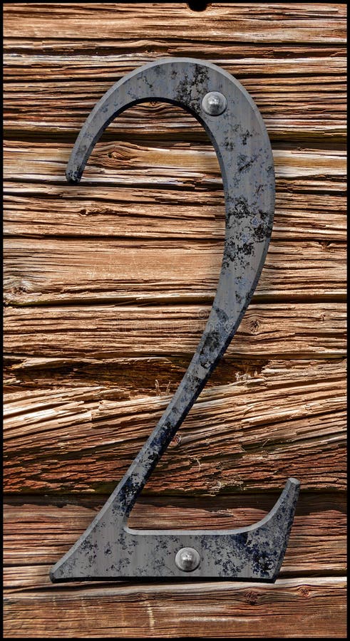 Iron number two stock image. Image of monogram, arts - 243480133