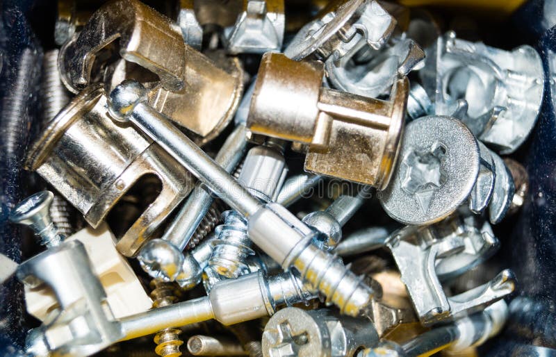 Iron nuts nails and screws stock image. Image of collection - 131663893