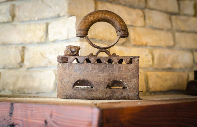 Iron. Old Antique Rusty Iron Stock Photo - Image of performance ...