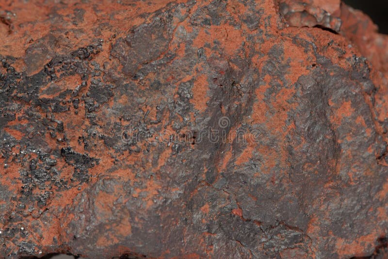 The iron ore Hematite stock photo. Image of mineral, opaque - 87849000