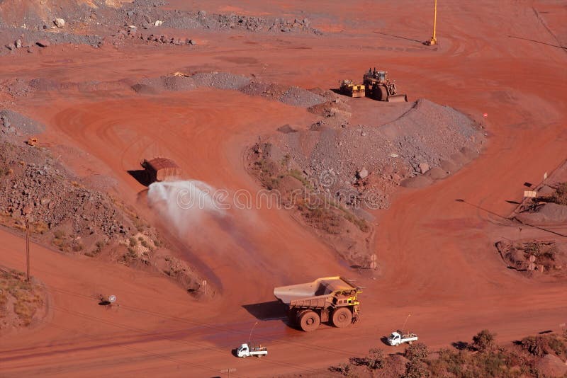Iron ore mining stock photo. Image of landscape, environment - 23287982