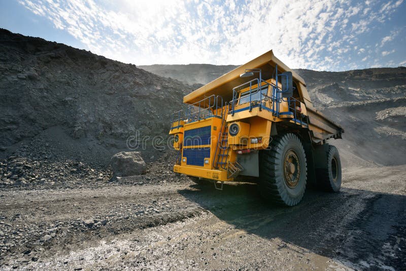 Iron ore mining stock image. Image of earth, mining - 164158399