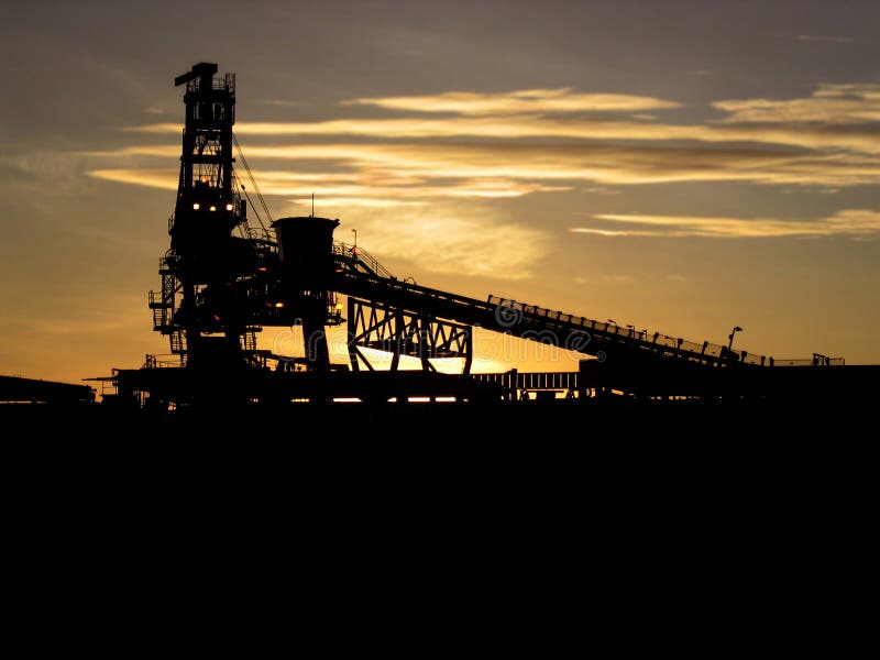 Iron Ore Ship Loader stock photo. Image of processing - 1420596