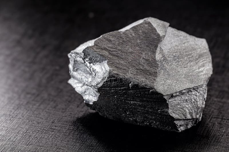 Iron Ore Stones, on Isolated Black Background, Used in Industry, Iron ...