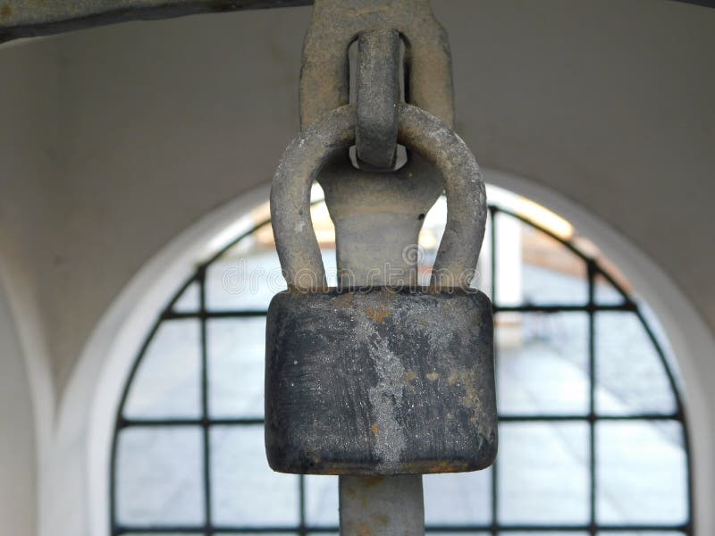 Iron Padlock Security Metal Steel Stock Image - Image of iron, metal ...