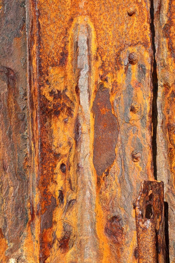 Iron Panels Covered in Rust Background Stock Photo - Image of flat ...