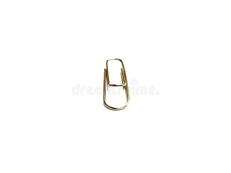 Steel paper clip stock photo. Image of paperclip, school - 125988366