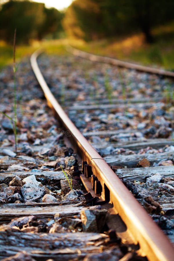 Iron Path stock image. Image of gravel, nostalgia, transport - 32992033