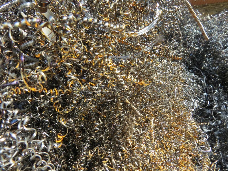 Iron Pieces of All Sizes and Shapes Stock Photo - Image of industrial ...