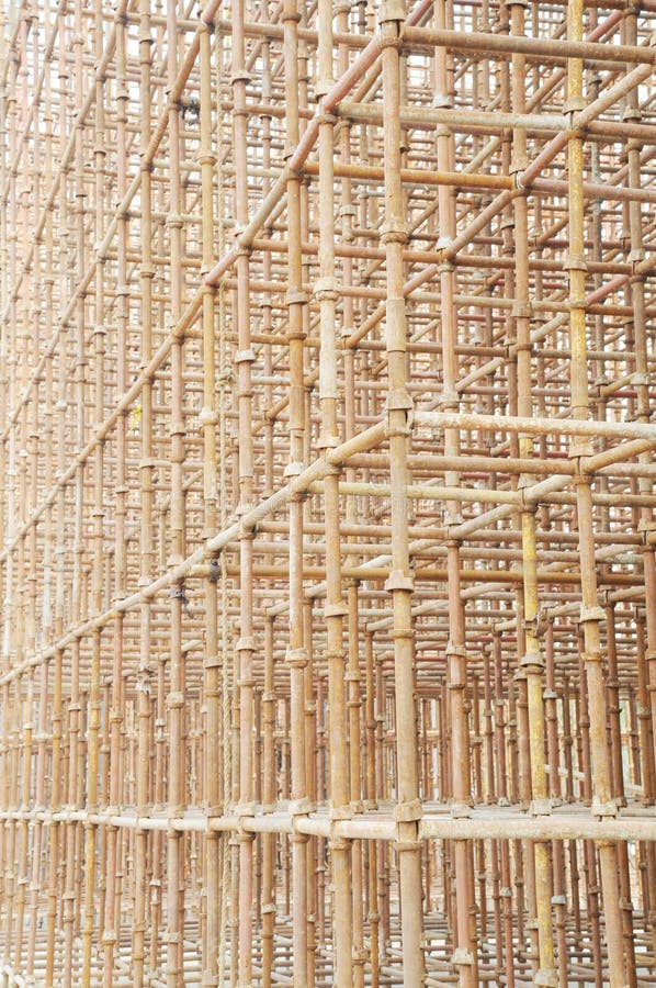 The iron pole scaffolds stock image. Image of iron, pole - 8294175
