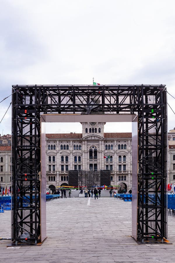 Iron portal, Trieste editorial photography. Image of italy - 272886782