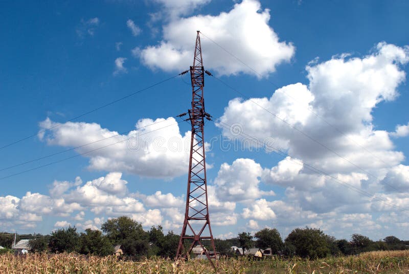 Iron post stock image. Image of electric, major, high - 60416057