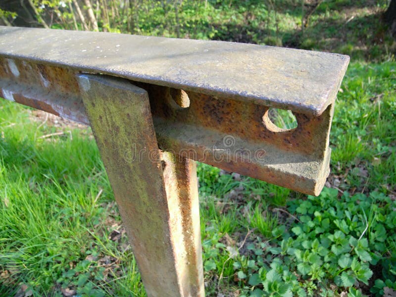 Iron railings stock image. Image of rail, guardrail, forest - 53377839