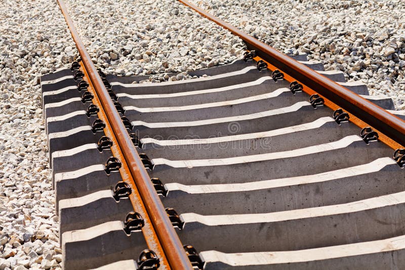 Iron rails stock image. Image of switch, road, change - 73792557