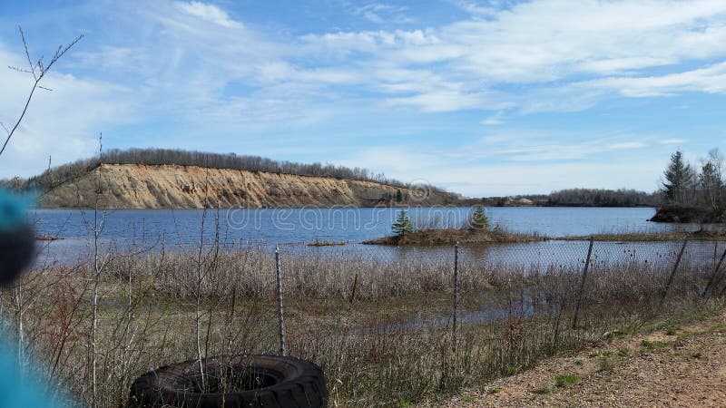 Iron range stock image. Image of lake, iron, tarn, reservoir - 73640887