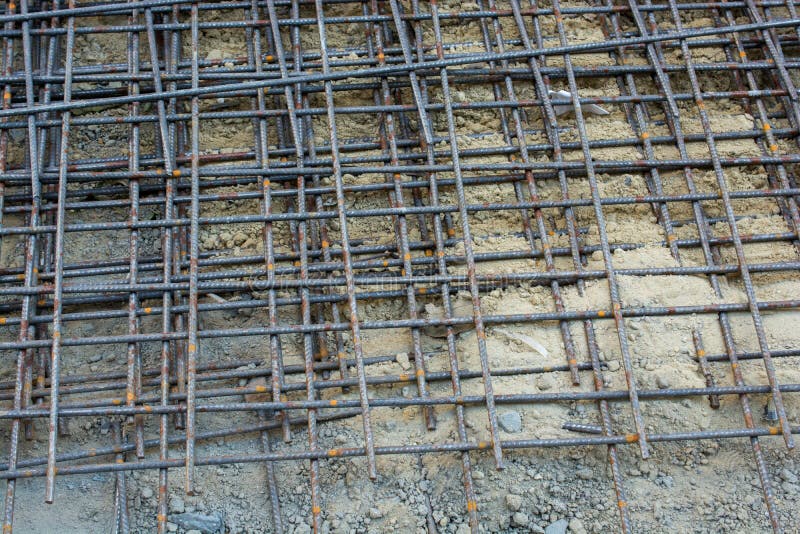 Iron Reinforcement Bars For Construction Stock Image - Image of ...