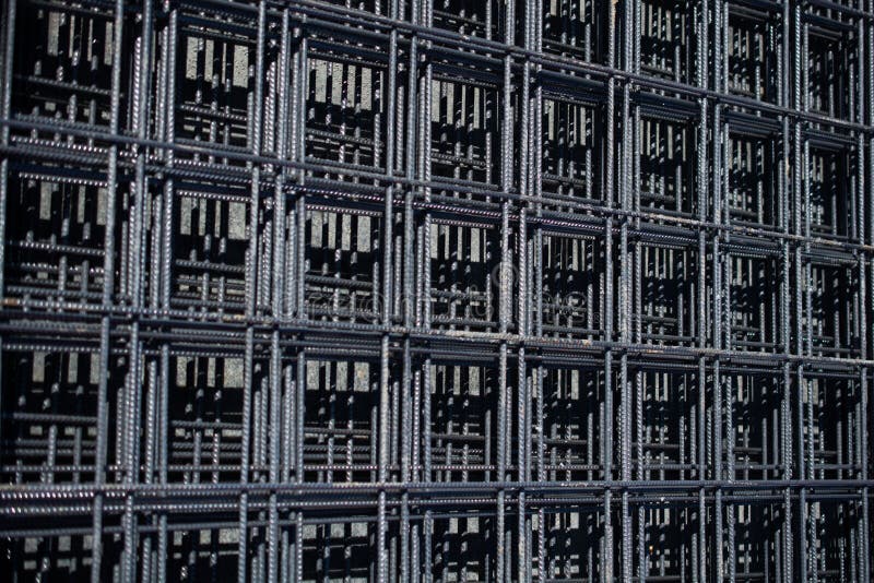 Iron Reinforcement Bars for Construction Stock Photo - Image of bundle ...