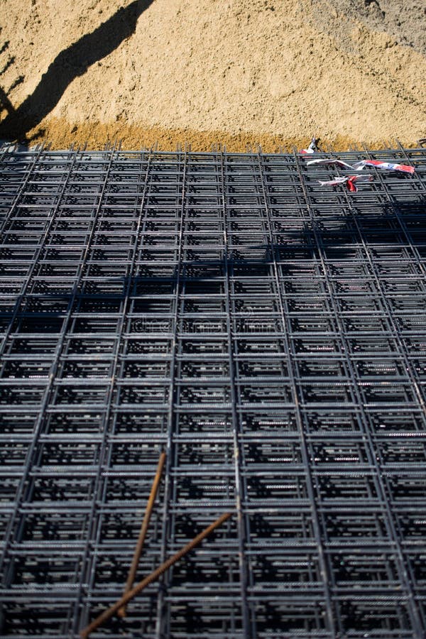 Iron Reinforcement Bars for Construction Stock Image - Image of ...