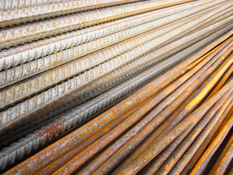 Long Steel Pipes on the Ground Stock Photo - Image of delicate ...