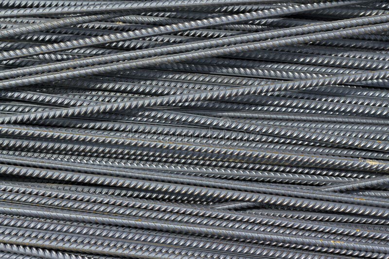 Iron Reinforcement Rods in the Background Stock Photo - Image of ...