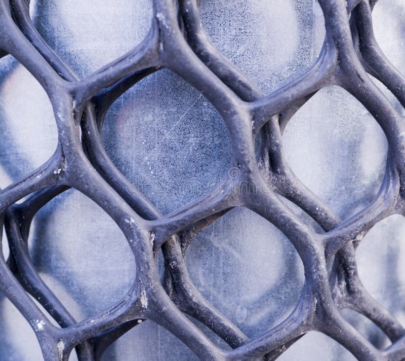 Iron Caged Covering Net. Industrial, Background. Stock Image - Image of ...