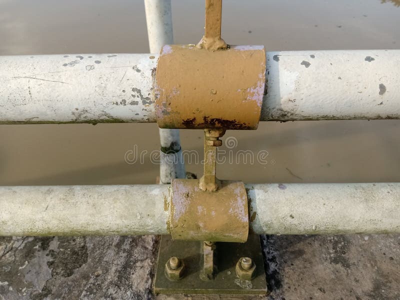 The iron ring of a bridge. stock photo. Image of sculpture - 291458706