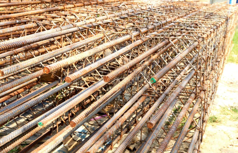 Iron Rod Armature for Construction Stock Photo - Image of product ...