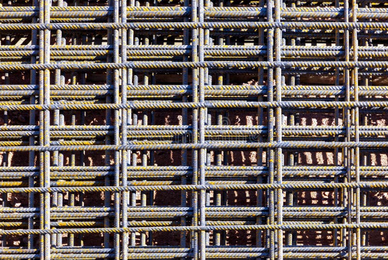 Iron Rod at a Construction Site Stock Image - Image of line, texture ...