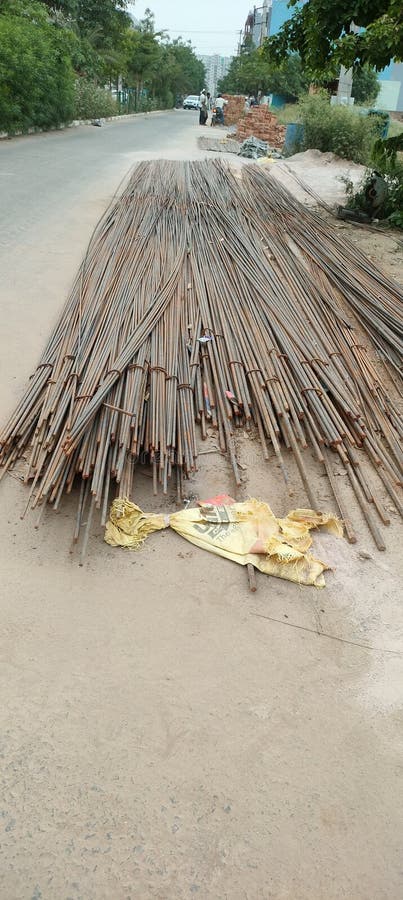 Iron Rod Using on Roof of House and Other Places Editorial Stock Photo ...