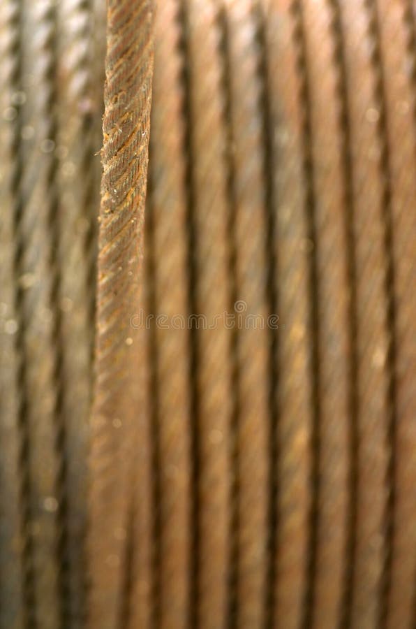 Structure: Wire Rope / Steel Cable Stock Photo - Image of rope ...
