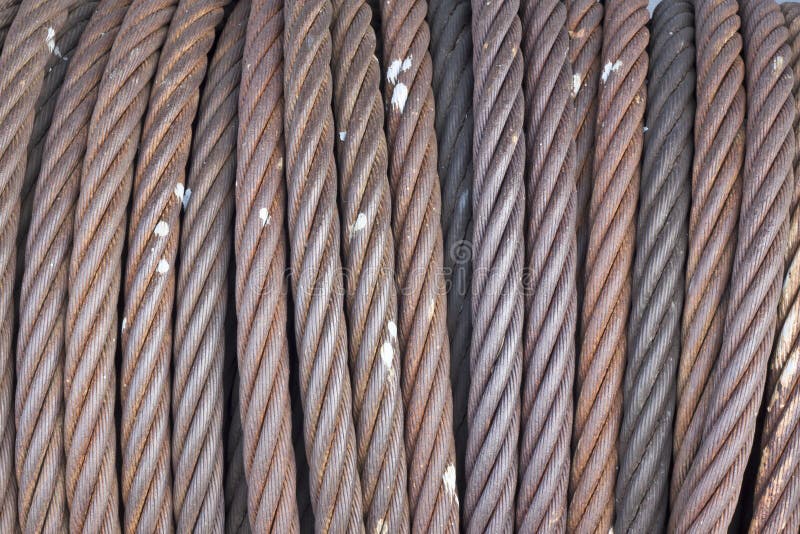 Structure: Wire Rope / Steel Cable Stock Photo - Image of wire, cables ...