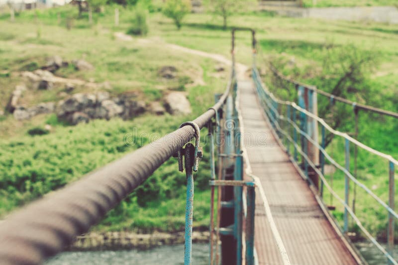 The iron rope is stretched stock image. Image of suspension - 104952257
