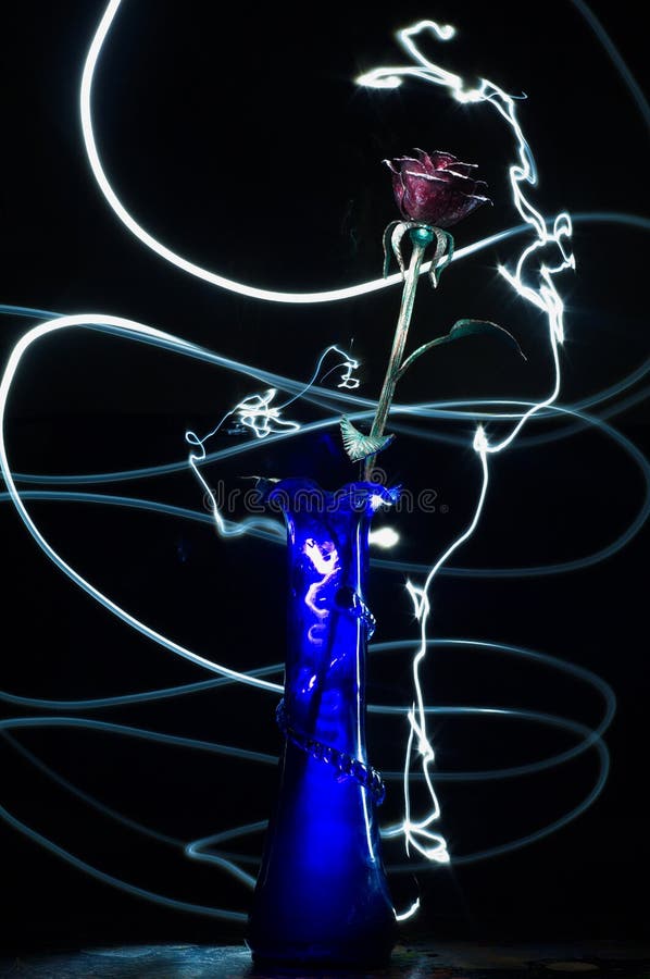 Iron rose stock photo. Image of light, metall, shine - 112894972