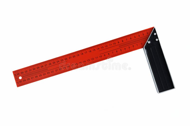 Iron ruler with angle bar stock photo. Image of implement - 30603394