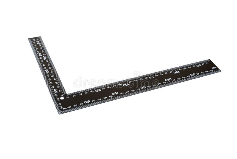 Iron ruler with angle bar stock photo. Image of implement - 30603394