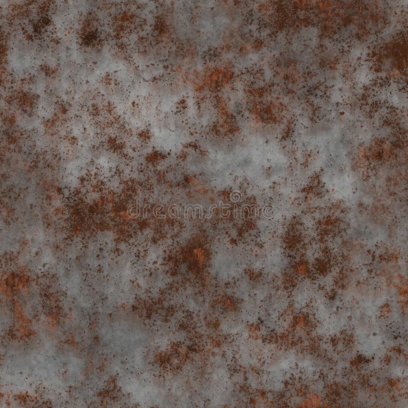 Iron Rust Texture, Seamless Background Stock Illustration ...