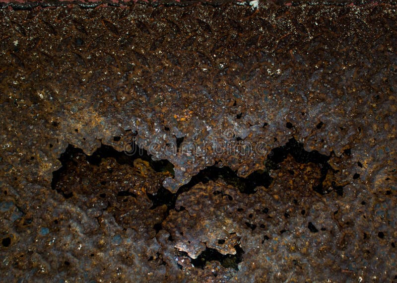 The Iron Rusted Up, Steel Rusty Decay, the Rusted Steel is Heart Shaped ...