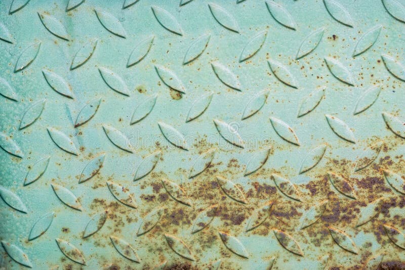 Steel Plate Rusty Green Pattern Stock Image - Image of material, metal ...
