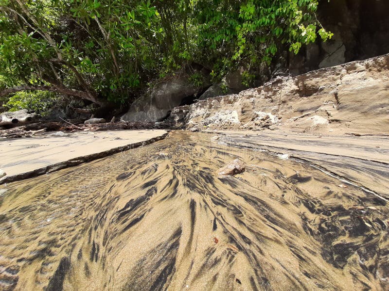 Iron sand in Malang stock image. Image of natural, malang - 174158979