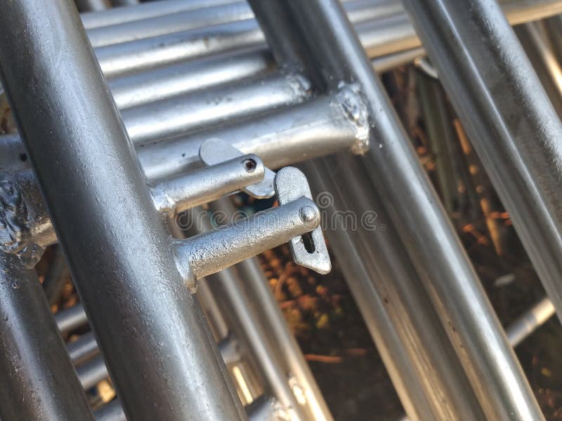 Old iron scaffolding stock photo. Image of grunge, scaffolding - 99333262