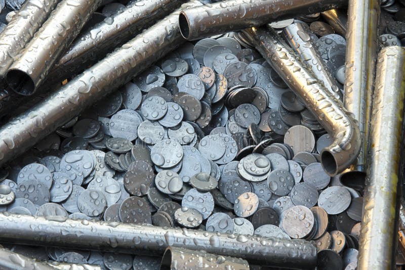 Iron scrap stock image. Image of drops, manufacturing - 23297895
