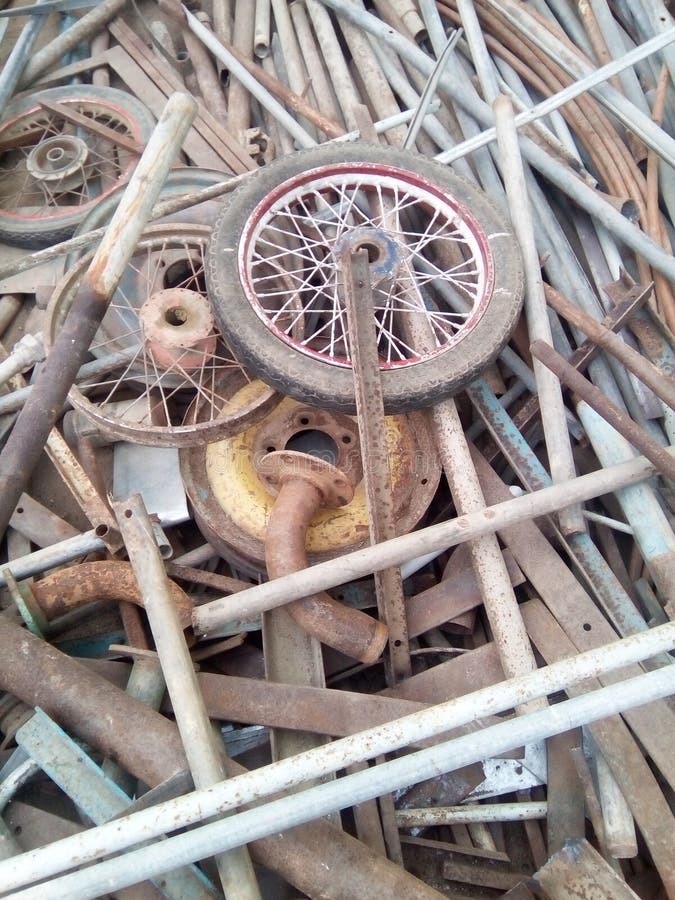 Iron scrap stock image. Image of sjop, scrap, iron, iton - 95677617