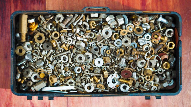 Iron nuts stock image. Image of background, idea, shadows - 123724077