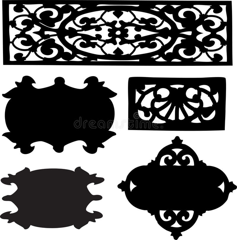 Black And White Scroll Patterns