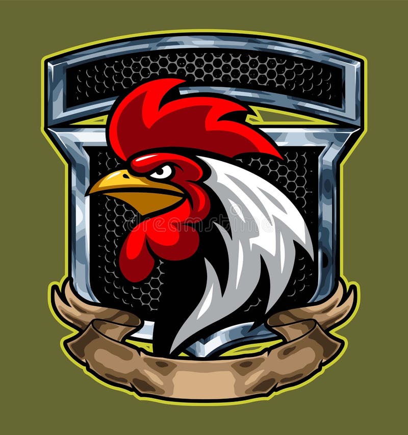 Iron Shield and Ribbon on a Black Background Stock Vector ...