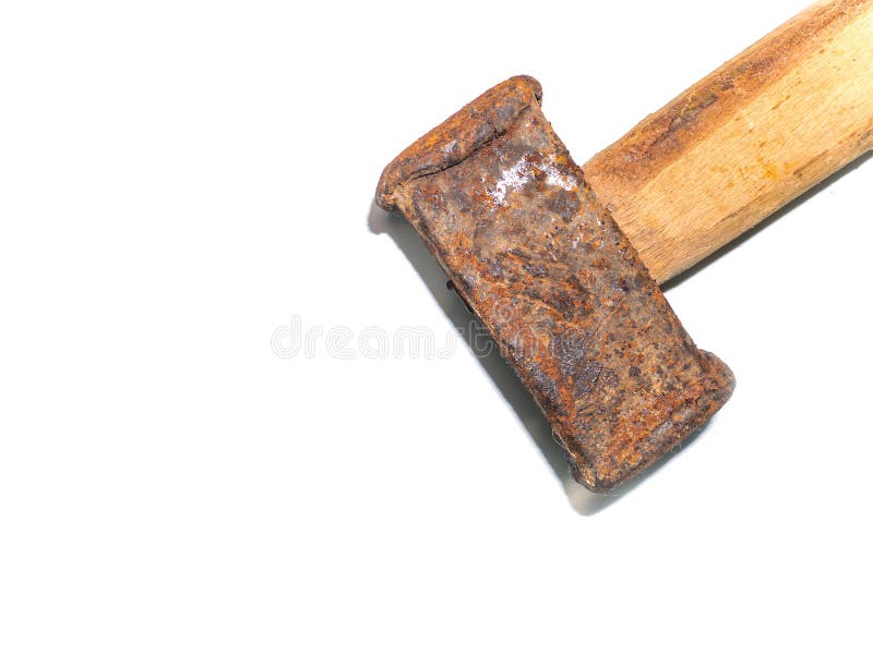 Iron Sledgehammer with a Wooden Handle Hand Tools Stock Photo - Image ...