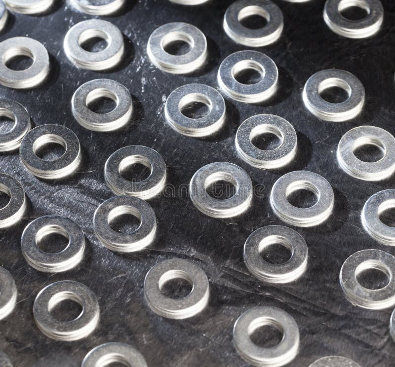 Iron Spacer for Construction Work Stock Photo - Image of metal ...