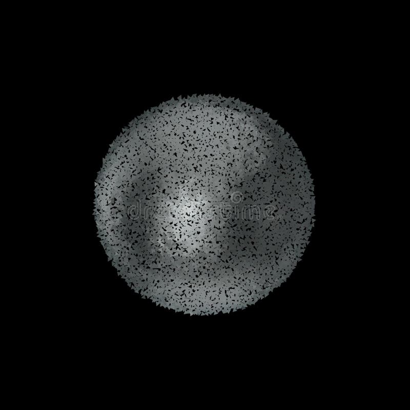 Pixelated Metallic Ball. Bronze Sphere. Pixel Art 3d Vector ...