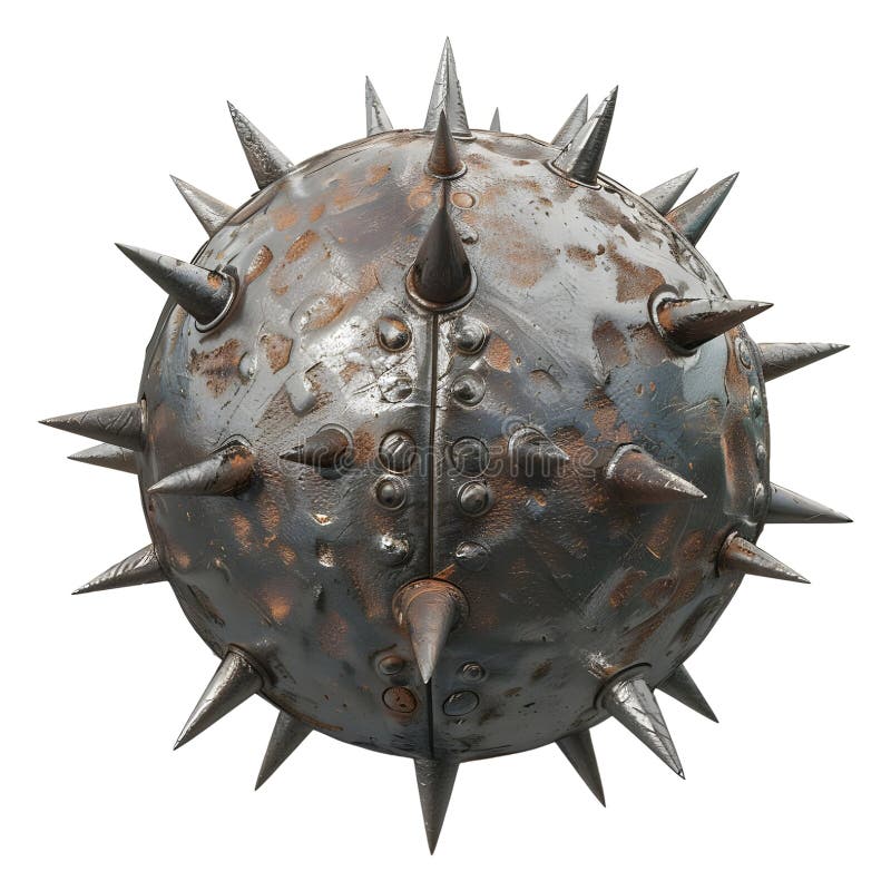 Iron Spike Ball on Transparent Background - Ai Generated Stock ...