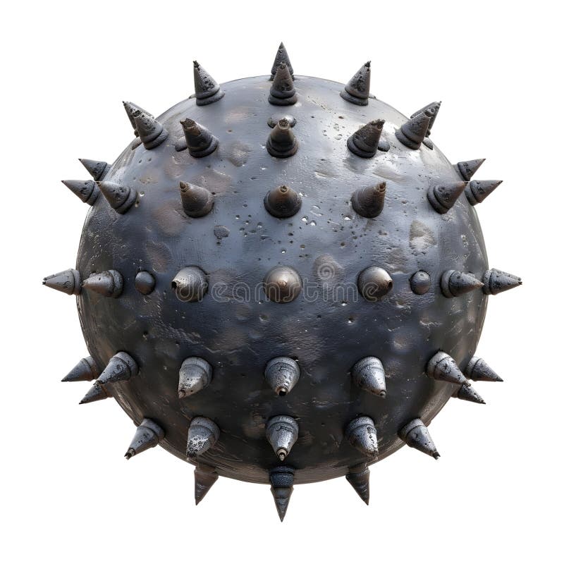 Iron Spike Ball on Transparent Background - Ai Generated Stock Photo ...